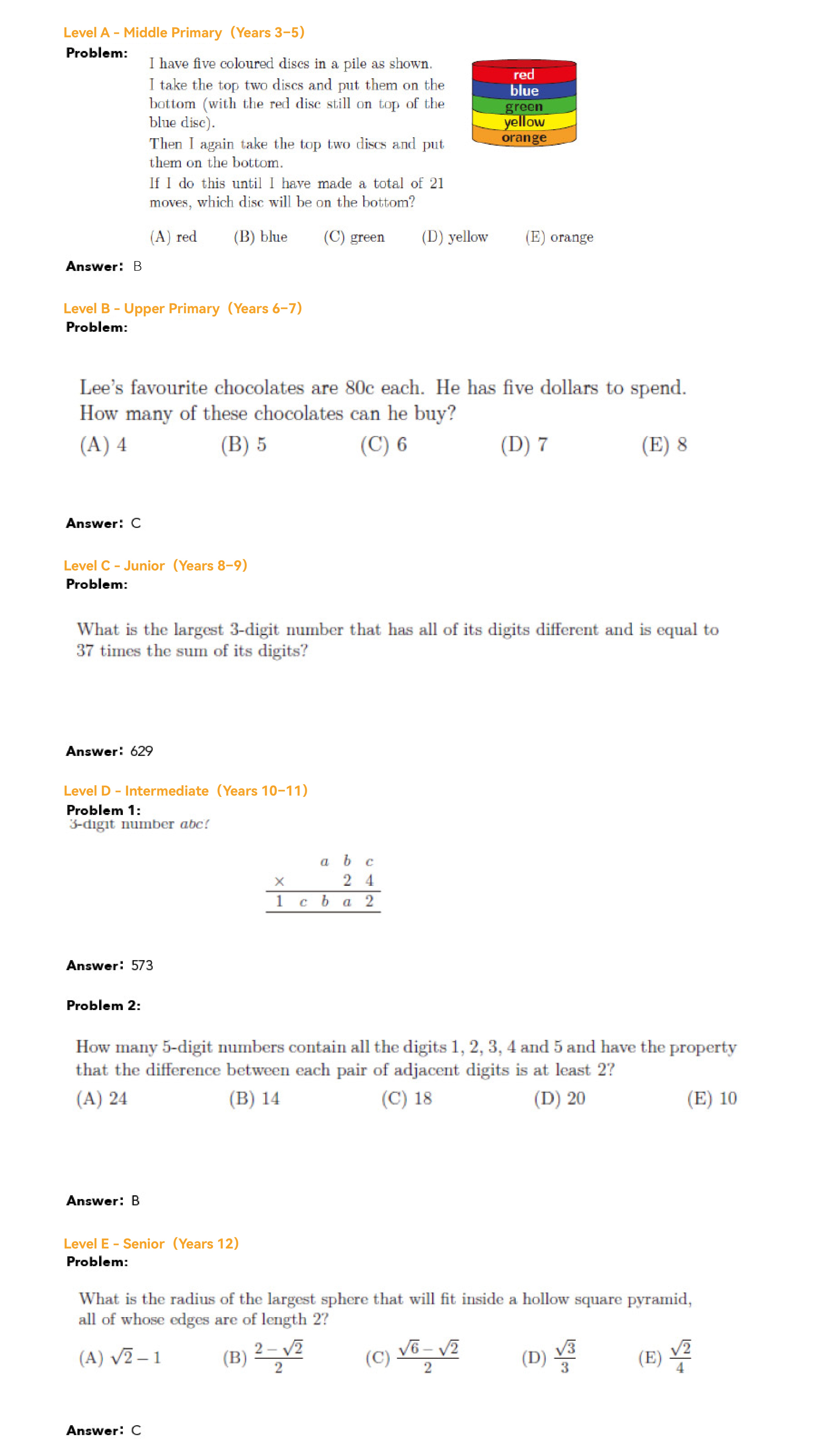 Australian Mathematics Competition (AMC) - 阿思丹国际学术挑战——亚洲最大青少年学术挑战平台